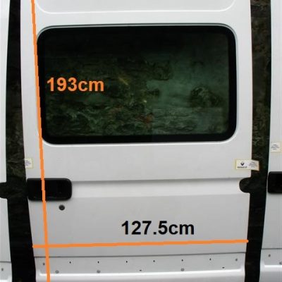 Renault Master MK2 Minibus Side Loading Door Glazed for sale at Cabmasters